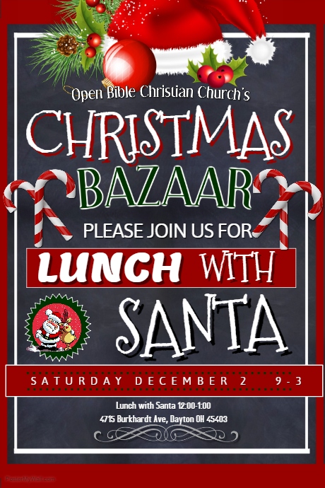 OBC Christmas Bazaar | PosterMyWall