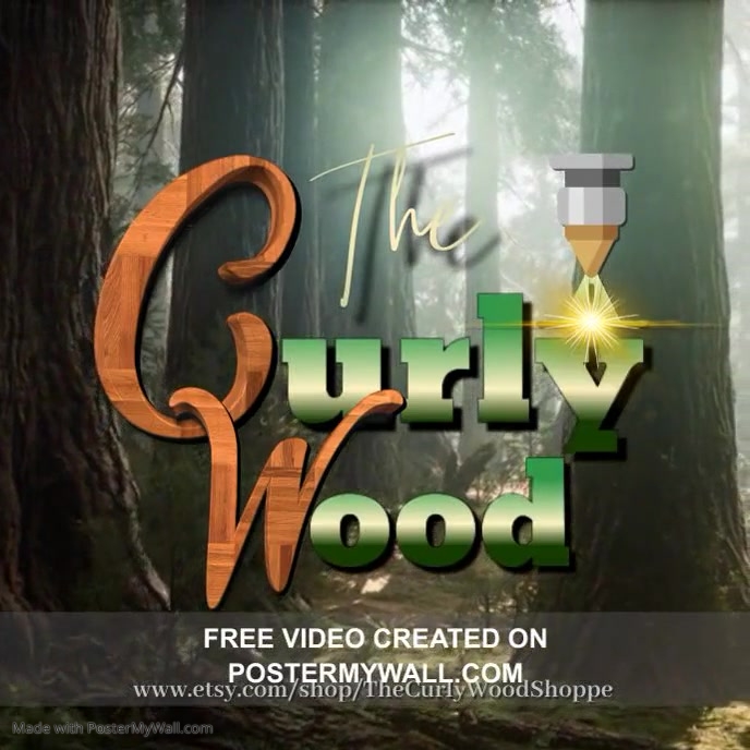 THE CURLY WOOD PROFESSIONAL LOGO DESIGN | PosterMyWall