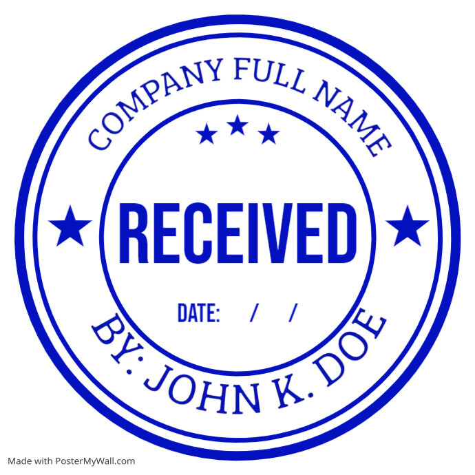 Received Stamp | PosterMyWall