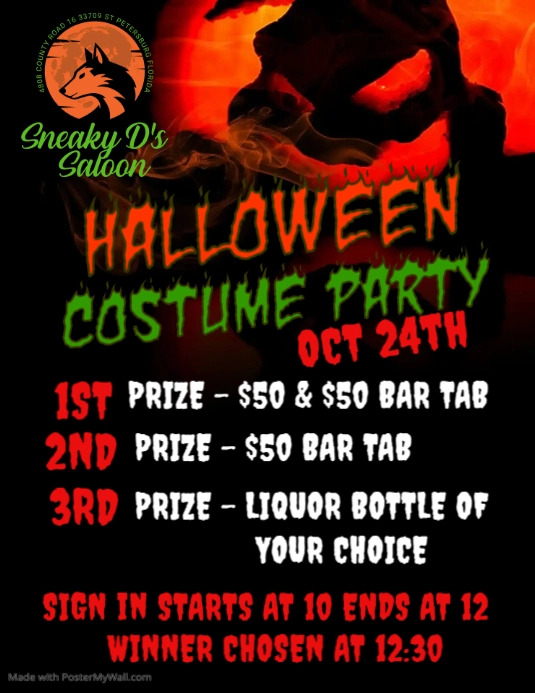 Copy of halloween party event ghost creepy flyer invitation | PosterMyWall