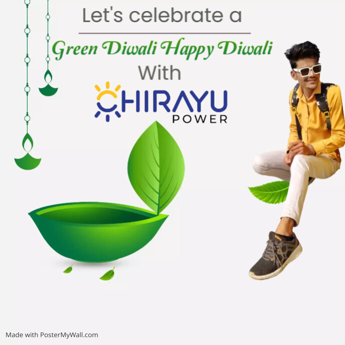 green diwali poster (1) | PosterMyWall
