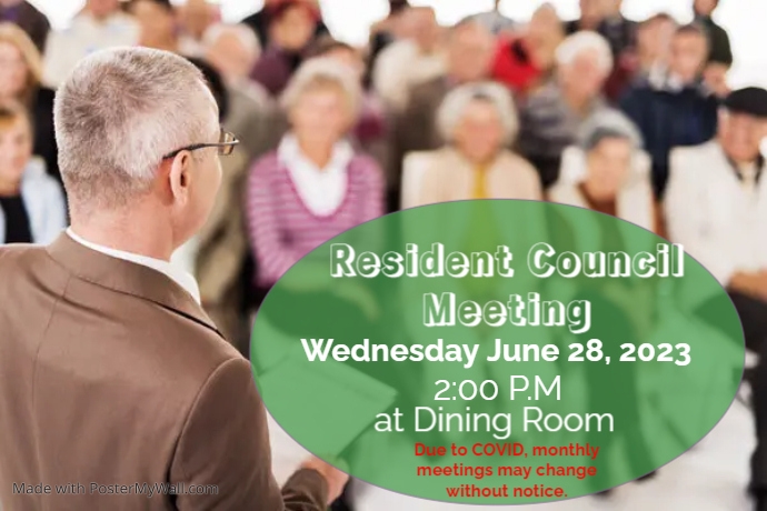Resident Council | PosterMyWall
