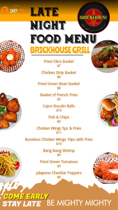 Copy of Restaurant menu | PosterMyWall