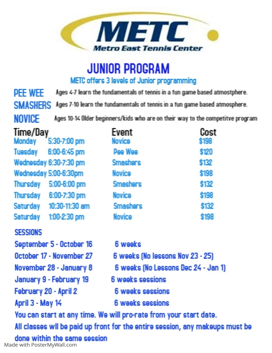 Junior PRogram | PosterMyWall