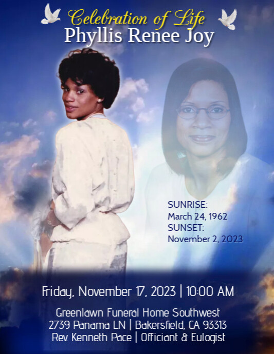 Copy of Phyllis_Renee_Joy_Cover1 | PosterMyWall