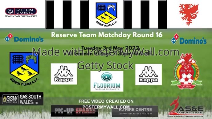 Reserve Matchday - Home | PosterMyWall