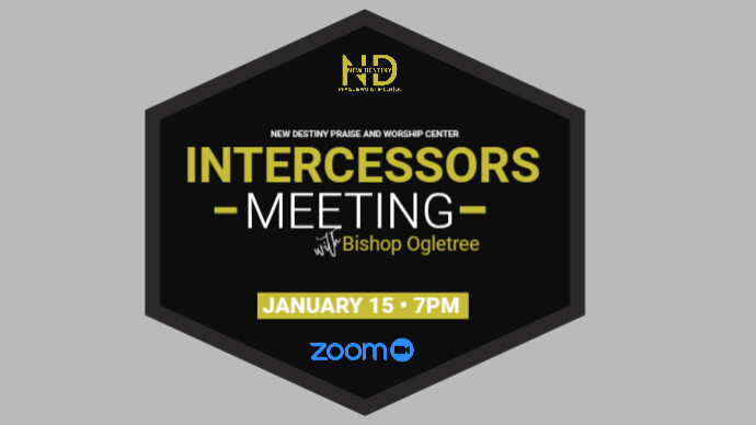 Intercessors Meeting Jan 24 1080 | PosterMyWall