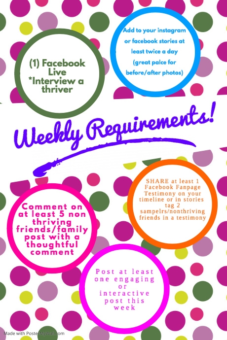 Copy of Week Plan Poster | PosterMyWall