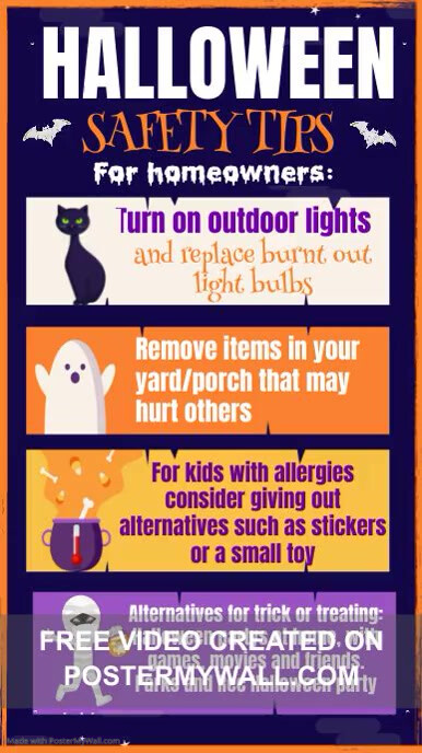 Halloween safety tips | PosterMyWall