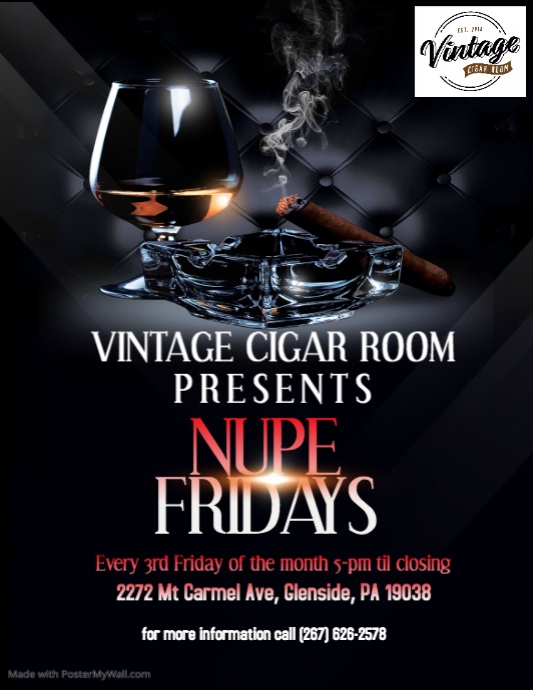 Copy of CIGAR & WHISKEY Flyer Template | PosterMyWall