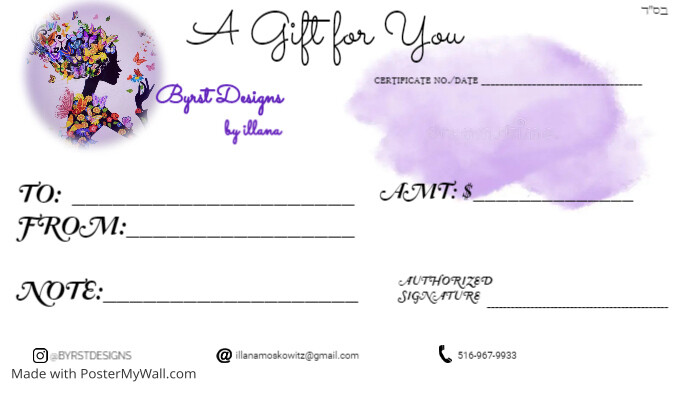 Copy of Copy of Gift Certificate | PosterMyWall
