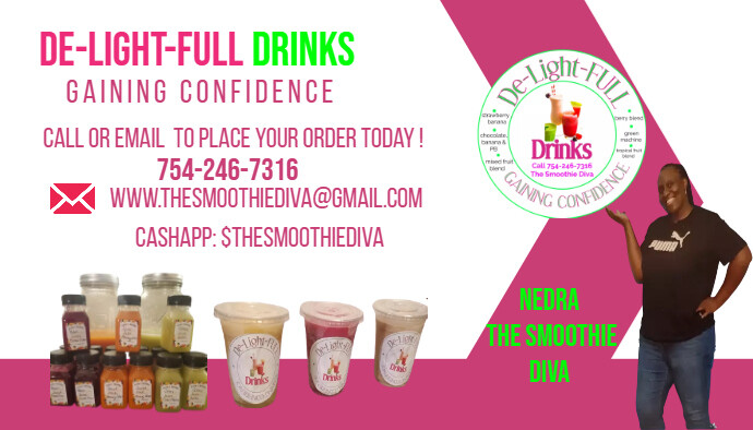 Delightful Drinks Business Card | PosterMyWall