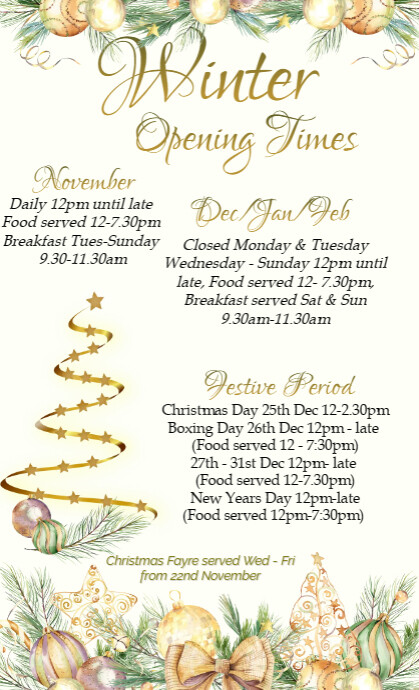 Christmas Specialty Menu Us Legal | PosterMyWall