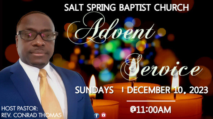 advent Sunday service | PosterMyWall