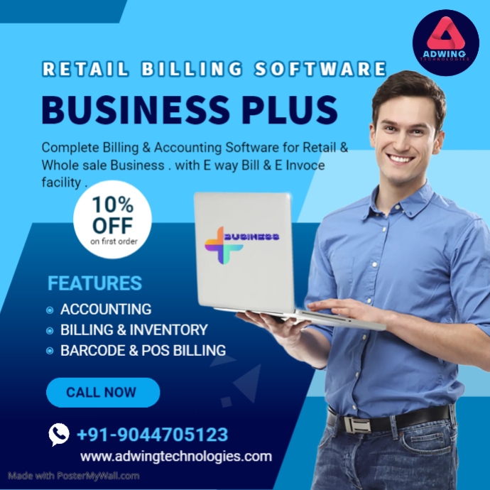 Copy of pos billing business plus | PosterMyWall