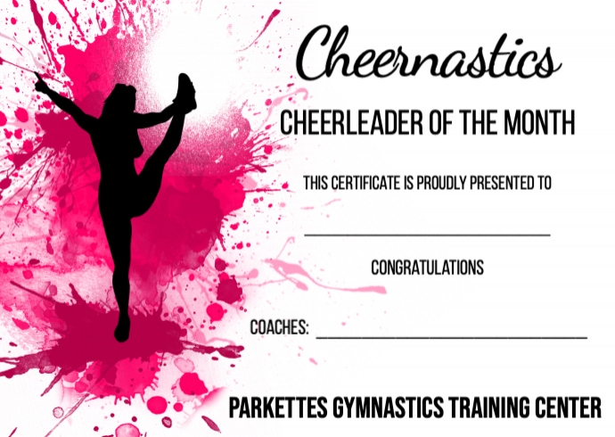 Cheernastics of the month | PosterMyWall