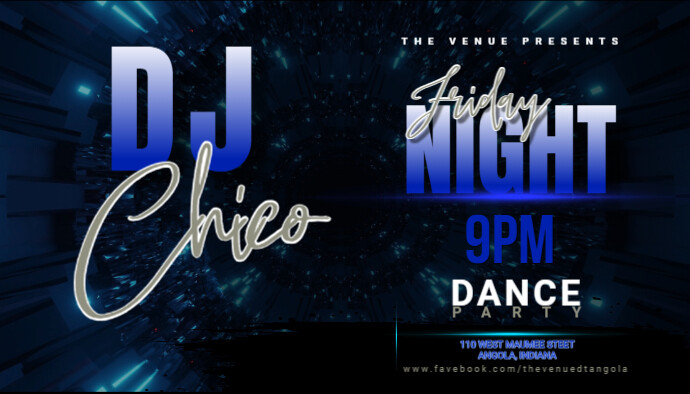 Dj Party Blog Header | PosterMyWall