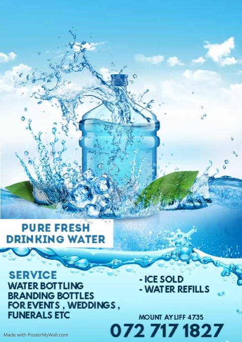 Water Supplier Flyer | PosterMyWall