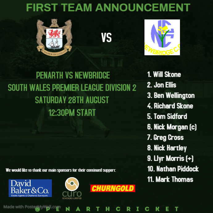 1st XI Announcement | PosterMyWall