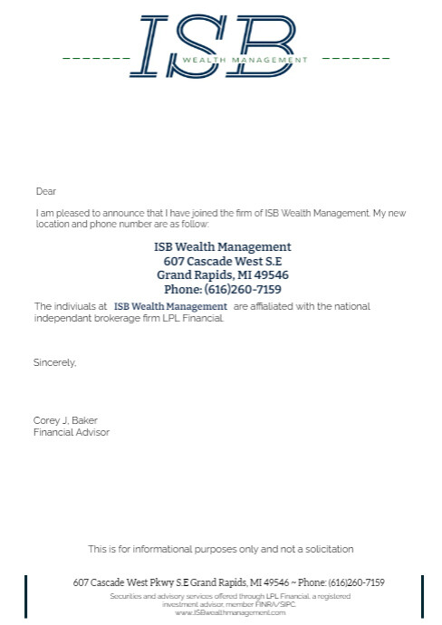 CB Announcement letter | PosterMyWall