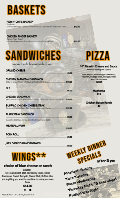 FOOD MENU A1 TEMPLATE.C (2) | PosterMyWall