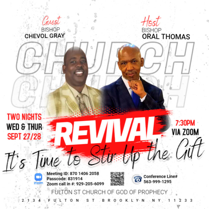 Fulton St Revival 2023 s1 (1) | PosterMyWall