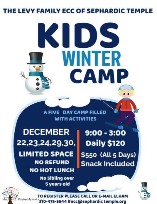 Kids Winter Camp Flyer | PosterMyWall