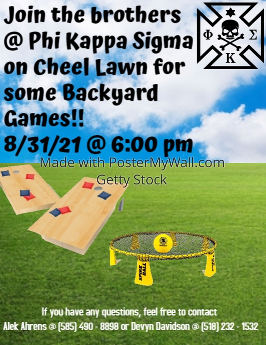 Copy of Backyard Games | PosterMyWall