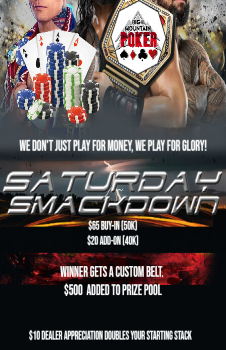 Saturday Smackdown | PosterMyWall