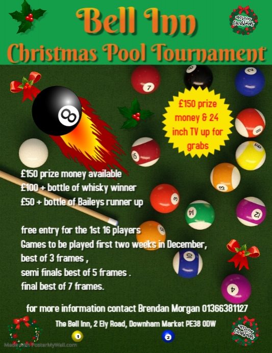 Copy of Copy of pool league tournament flyer | PosterMyWall