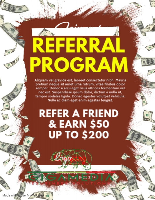 Copy of Copy of Referral Program Flyer | PosterMyWall