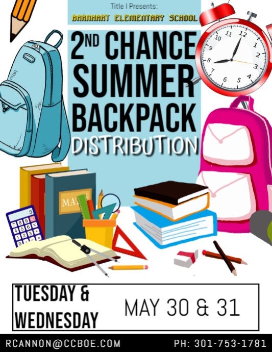Copy of 2nd CHANCE SUMMER BACKPACKS | PosterMyWall