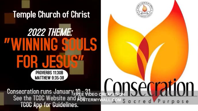 Consecration 2022 | PosterMyWall