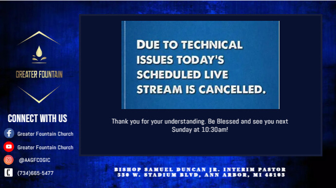 FB Live Error Message | PosterMyWall