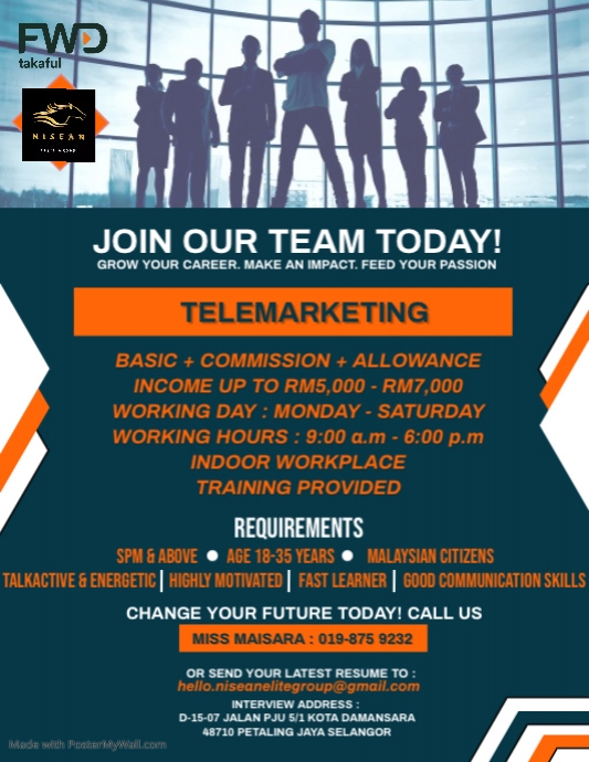 Copy of flyers TM NISEAN fwd | PosterMyWall