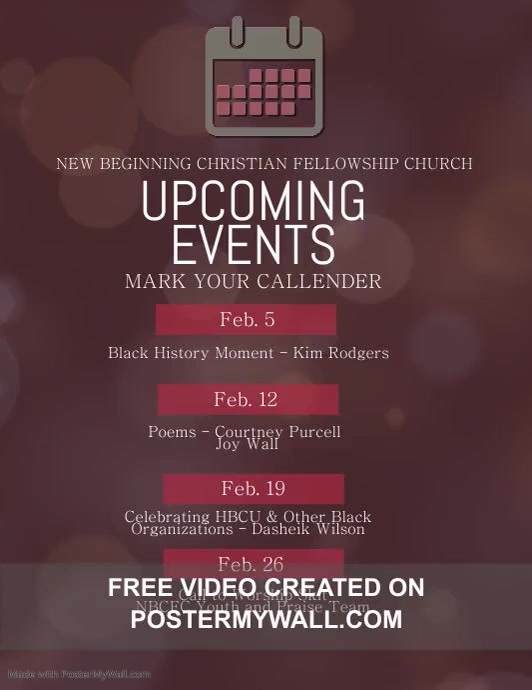 Church Announcement Slide Template | PosterMyWall