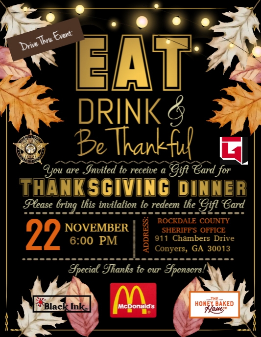 Eat Drink And Be Thankful Postermywall