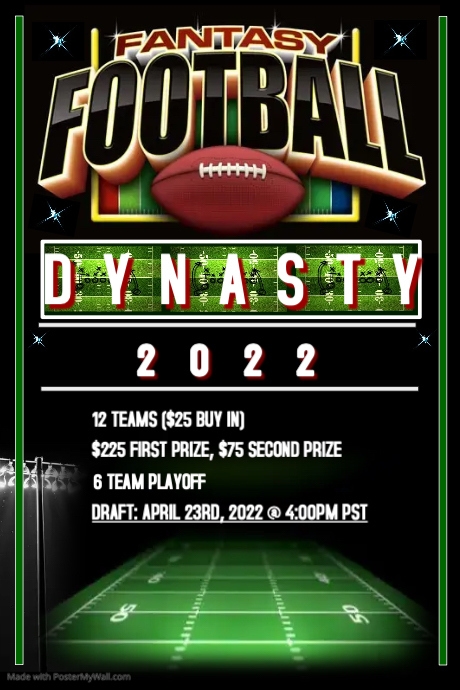 Copy of Copy of Fantasy Football | PosterMyWall