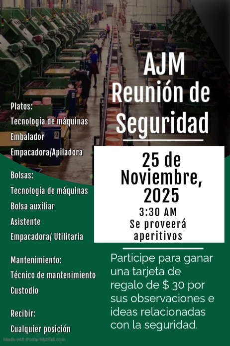 Safety Committee Spanish | PosterMyWall