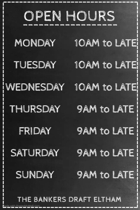 Business Opening Hours Poster Template | PosterMyWall