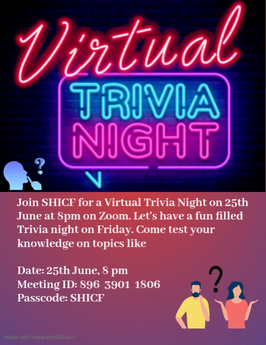 Copy of Copy of Virtual Trivia Night | PosterMyWall