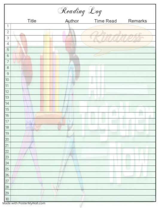 Log Book sheet template | PosterMyWall
