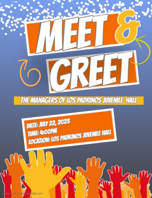 Meet and greet | PosterMyWall