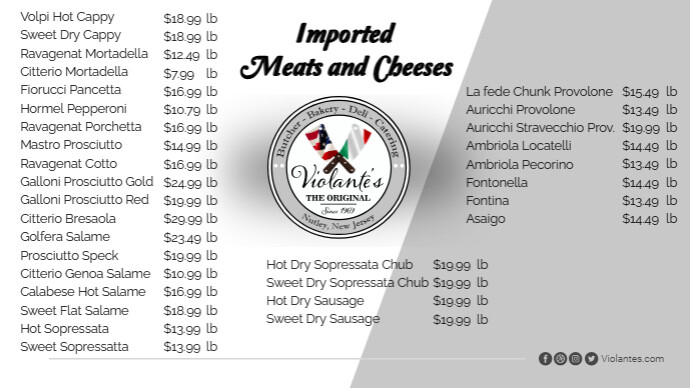Imported Meats & Cheeses | PosterMyWall