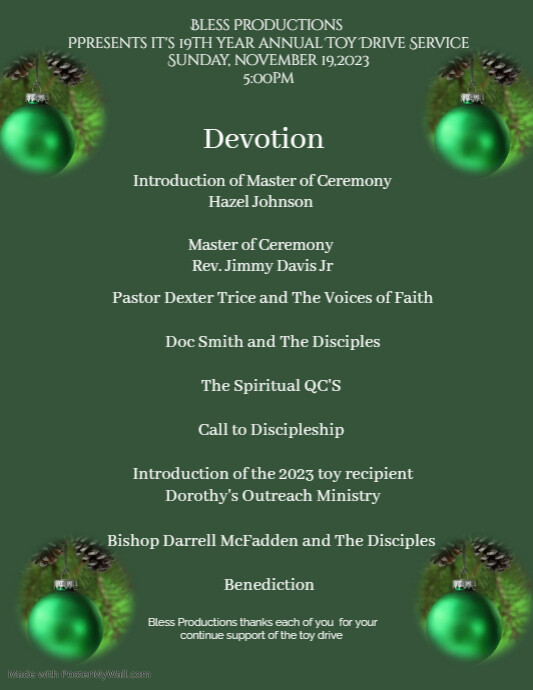 printable church program templates free downl | PosterMyWall