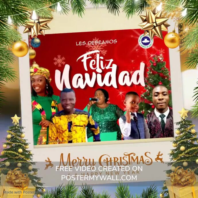 Merry Christmas Photo Greeting Post Template | PosterMyWall