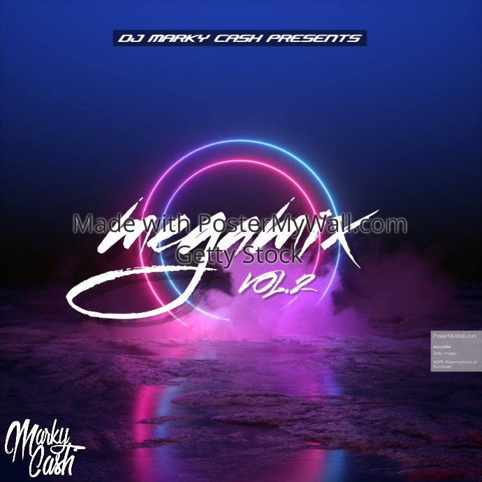 Copy of Neon album cover template | PosterMyWall