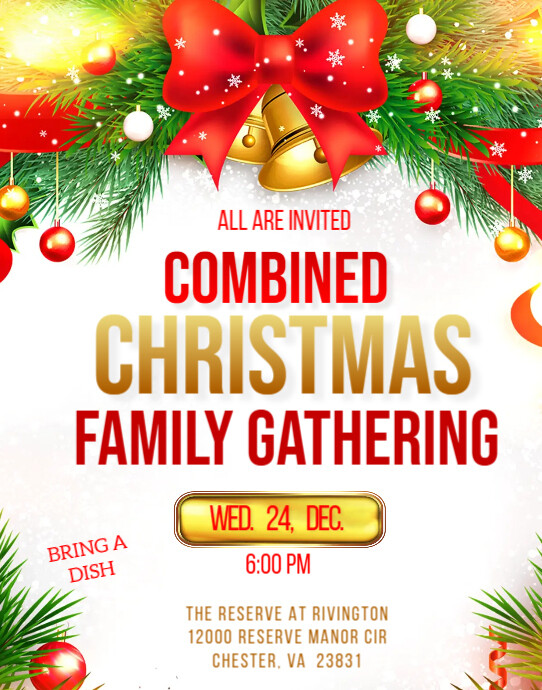 MOM'S CHRISTMAS FAMILY GATHERING | PosterMyWall