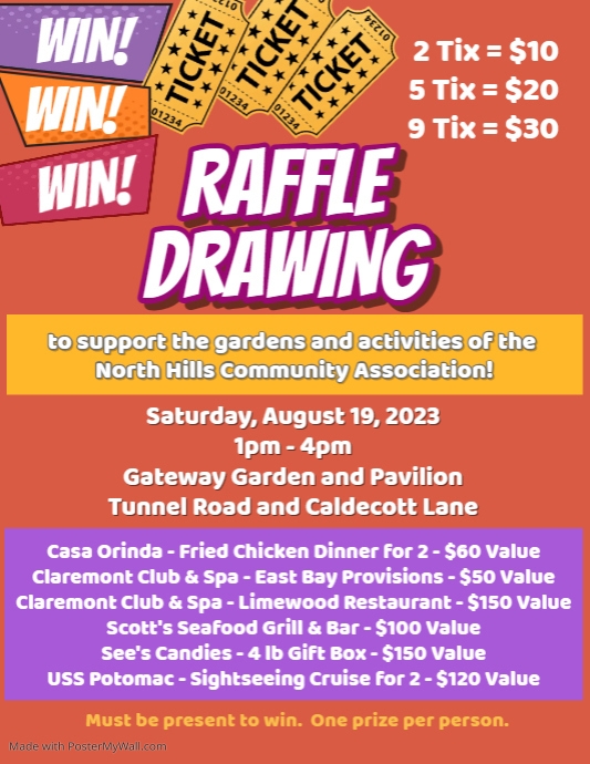 Copy of Raffle Ticket Benefit Drawing Event Flyer | PosterMyWall