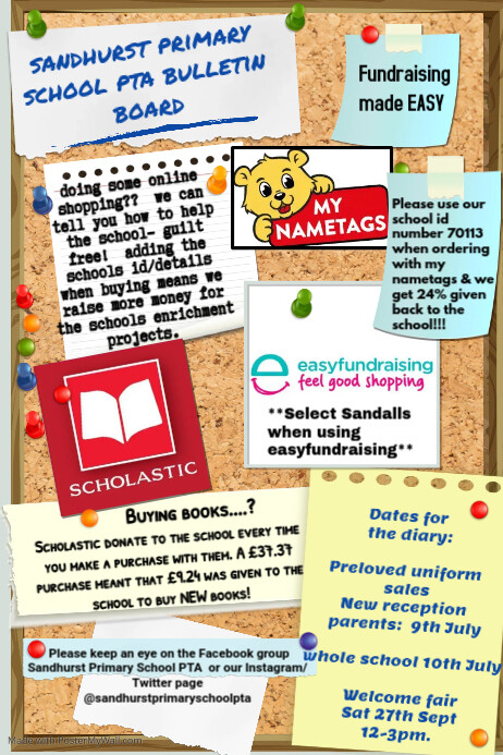 Sandhurst pta bulletin board | PosterMyWall